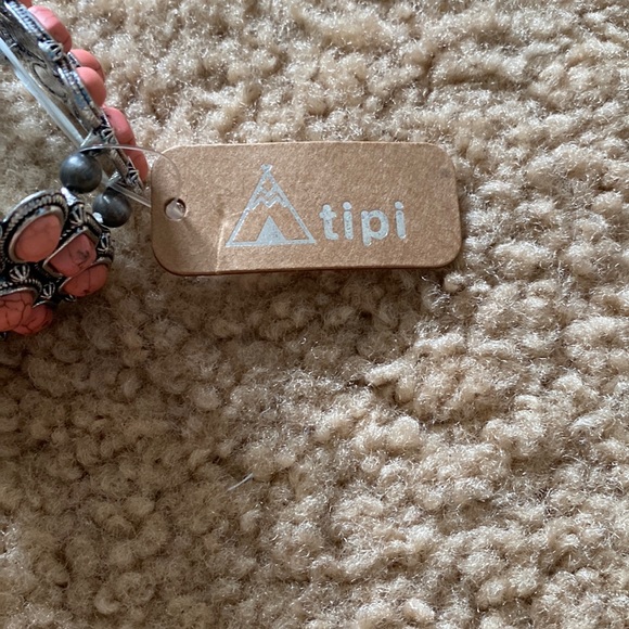 Tipi | Jewelry | Nwt Tipi Brand Pink Turquoise Bracelet | Poshmark